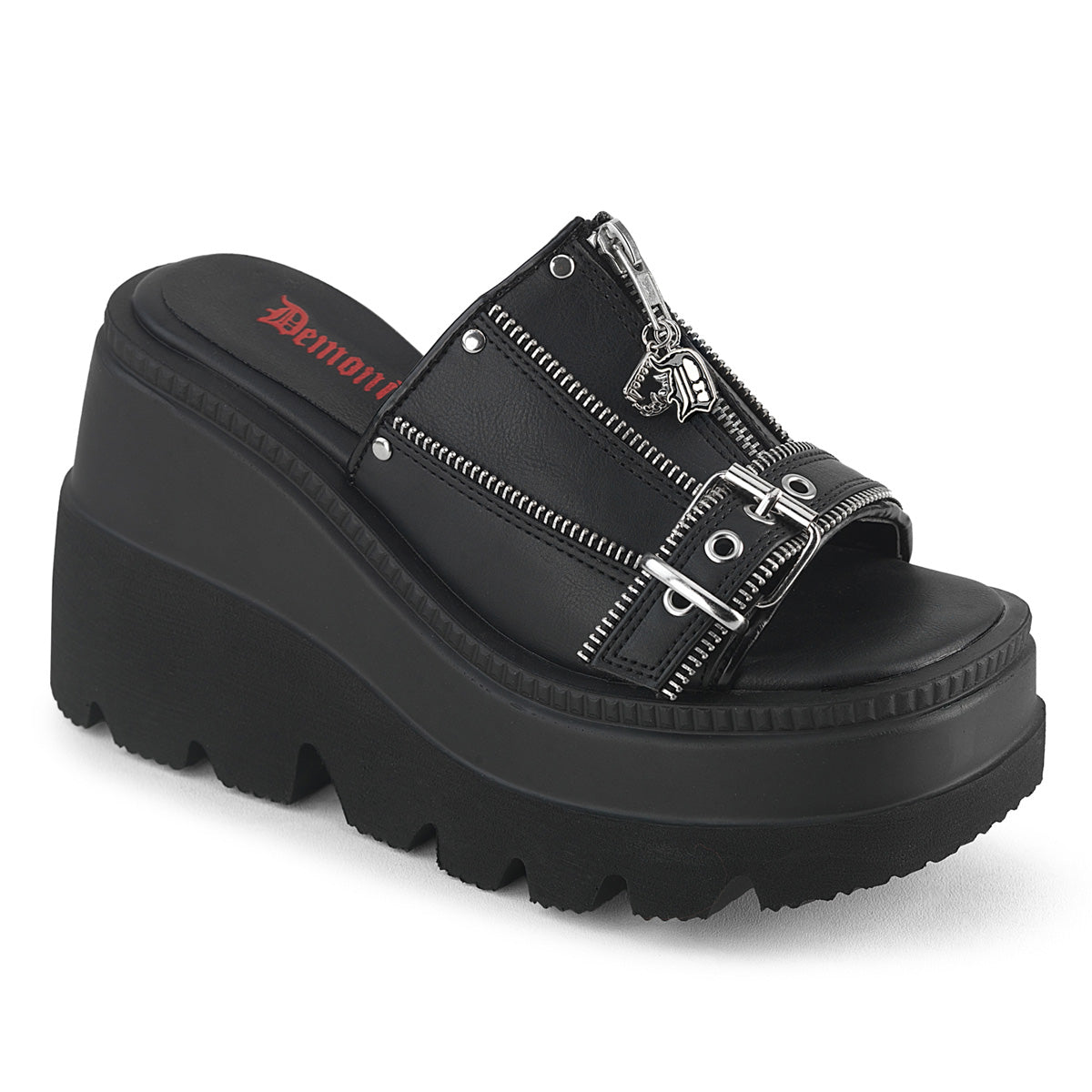 Demonia Shaker-07 Gothic Punk Platform Sandals | OtherWorld Shoes