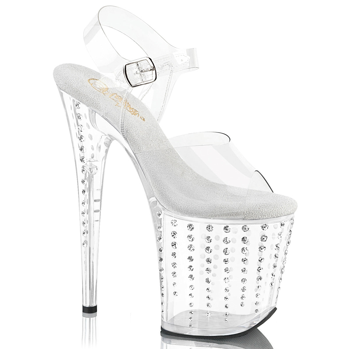 FLAMINGO-808TDRS Clear Rhinestone Platform Heels for Stage | OtherWorld ...
