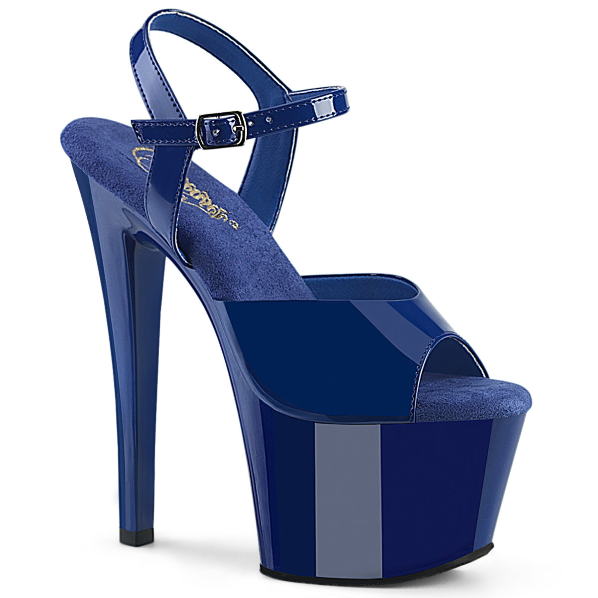 Pleaser Sky-309 Blue Performance Platform Sandals | OtherWorld Shoes