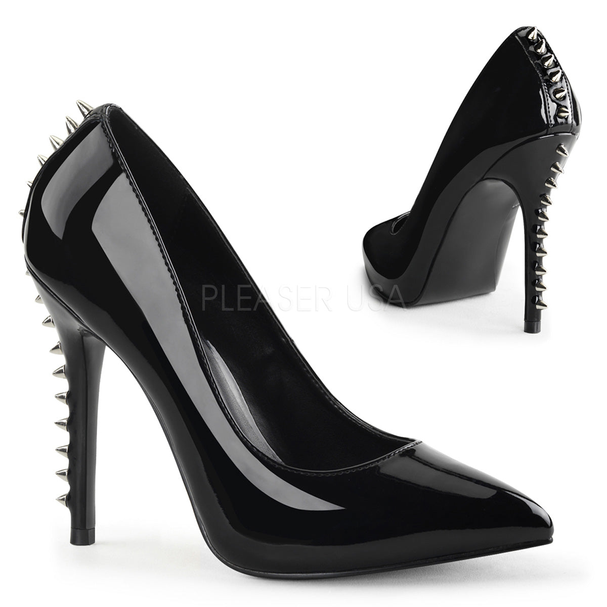 Spiked Classic Heels | Pleaser Amuse-20ST | OtherWorld Shoes
