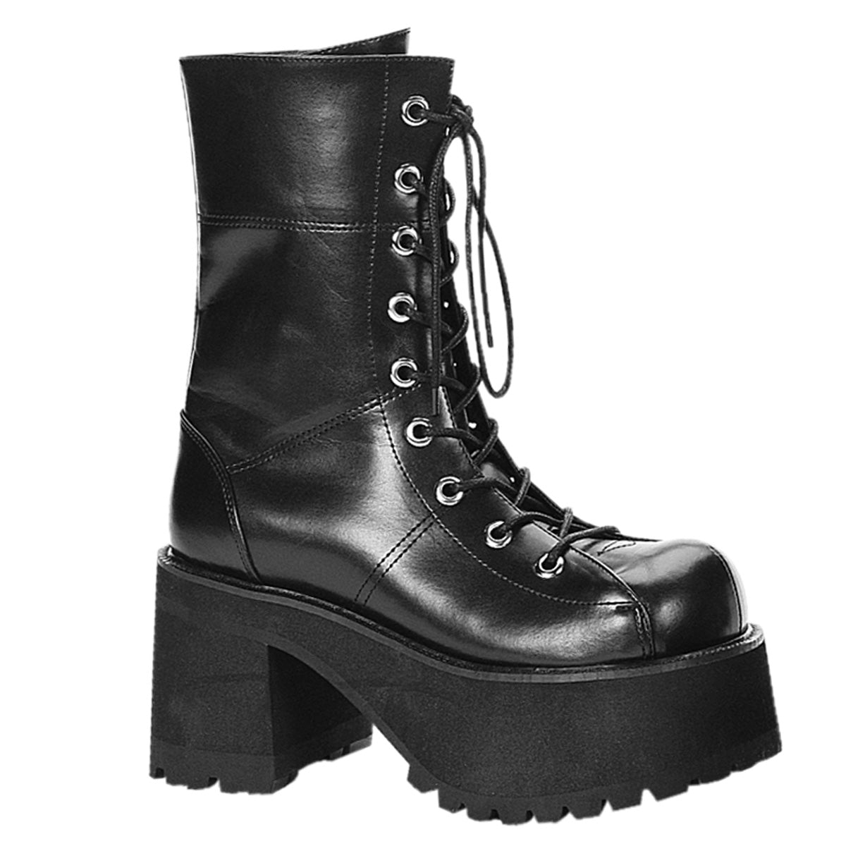 Demonia Ranger-301 Chunky Heel Platform Combat Boots | OtherWorld Shoes
