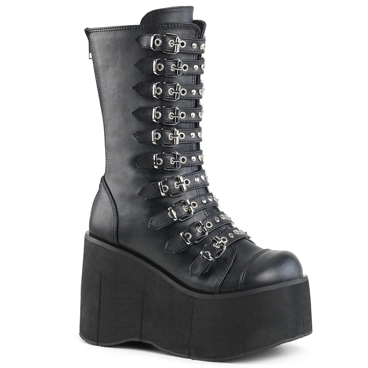 Demonia Kera-50 Too Many Buckles Platform Boots | OtherWorld Shoes
