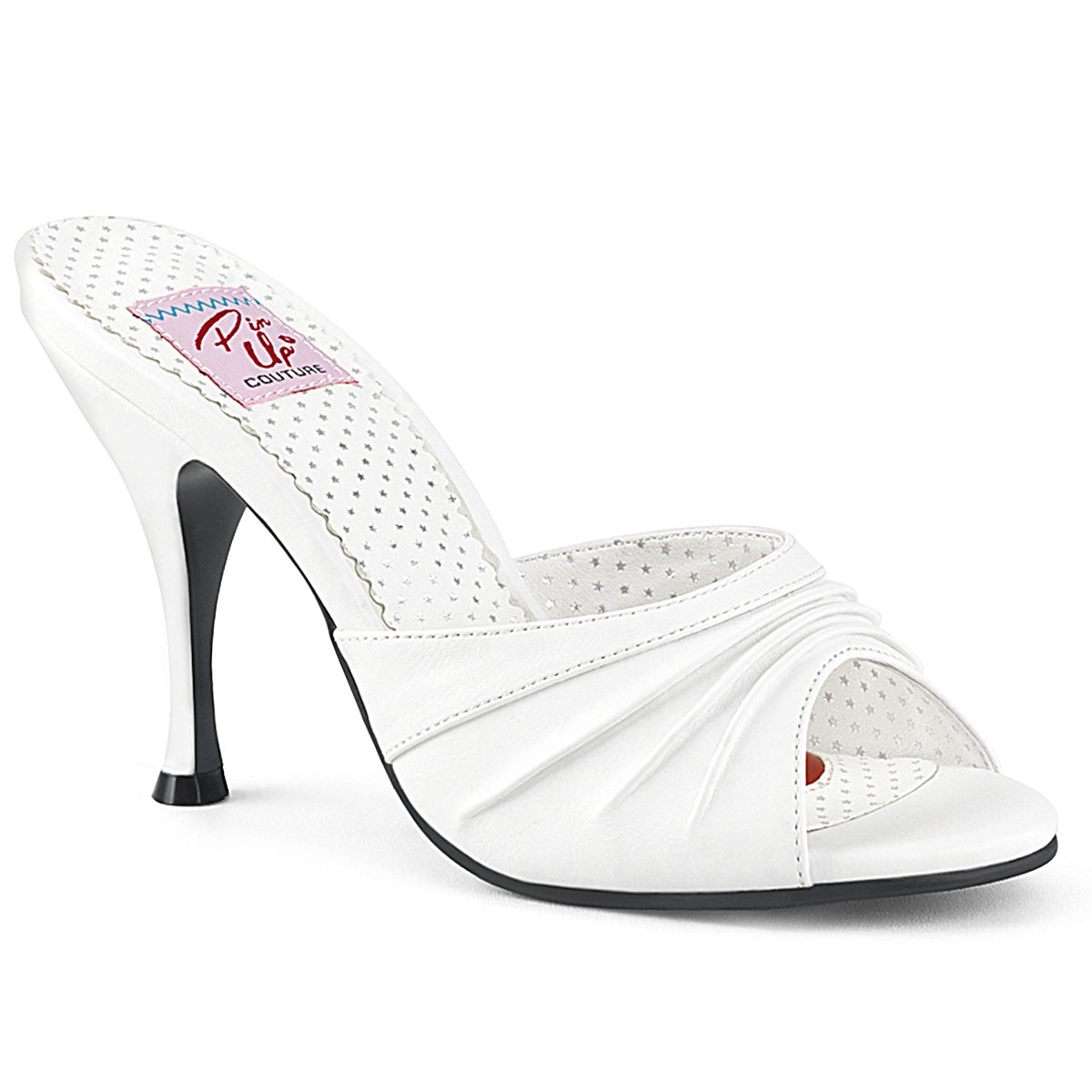 Pin-Up Couture MONROE-01 Marilyn Monroe Sandals White | OtherWorld Shoes